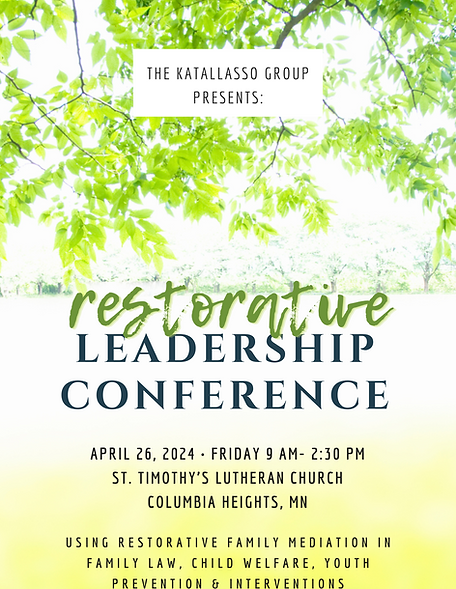 Restorative Leadership Conference 2024 | The Katallasso Group