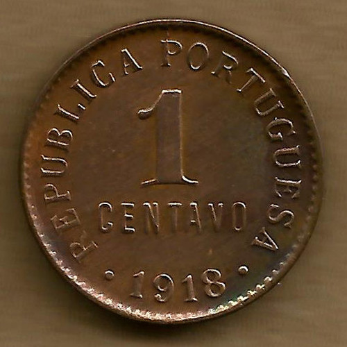 PORTUGAL 1 CENTAVO 1918 | Laury Numismática