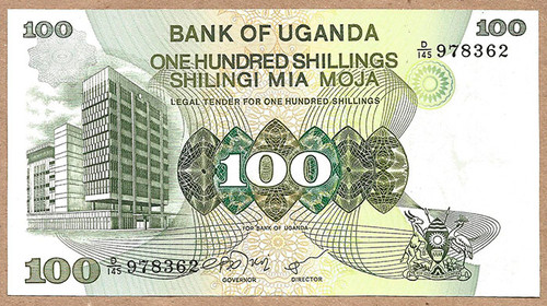 UGANDA 100 SHILLINGS PK 14a | Laury Numismática
