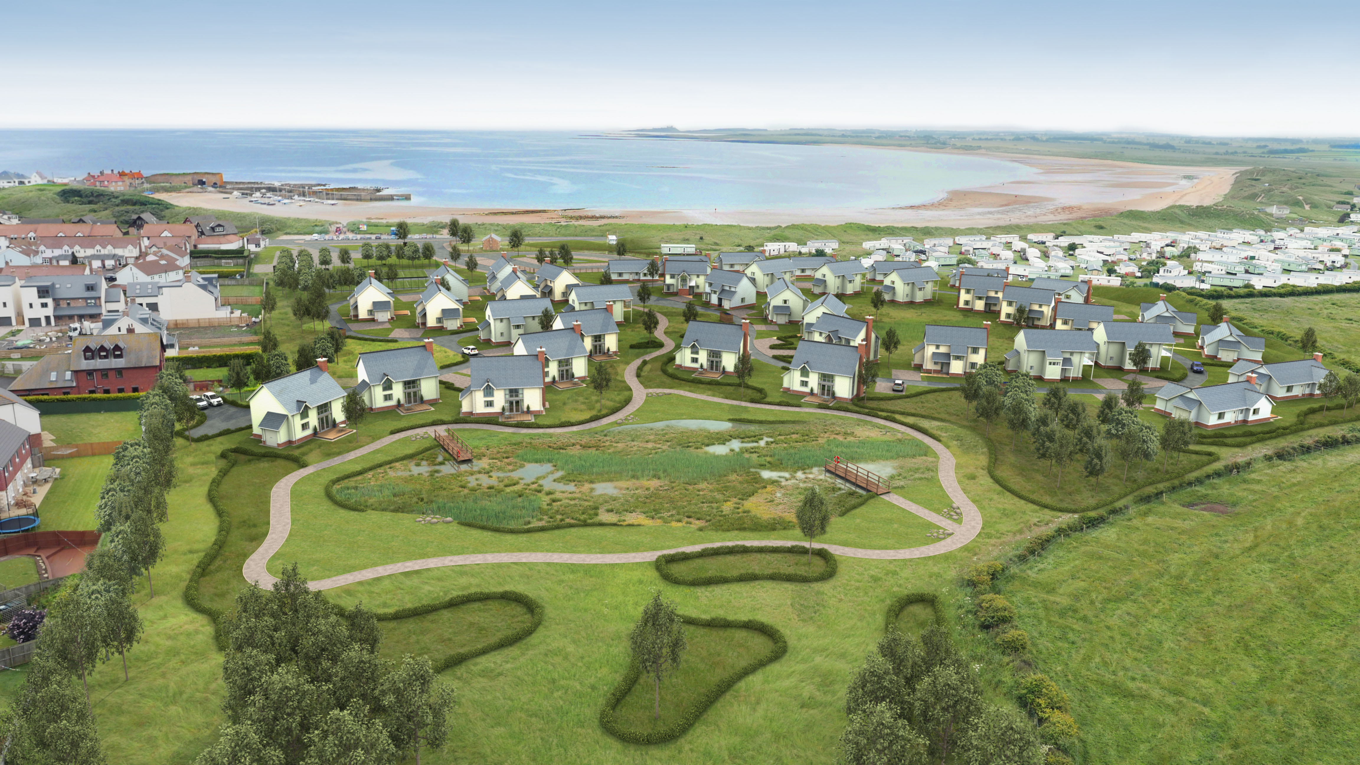 skyimage aerial photography Northumberland