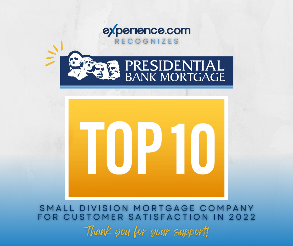 Presidential Bank Mortgage Named One Of America’s Top 10 Performers for ...