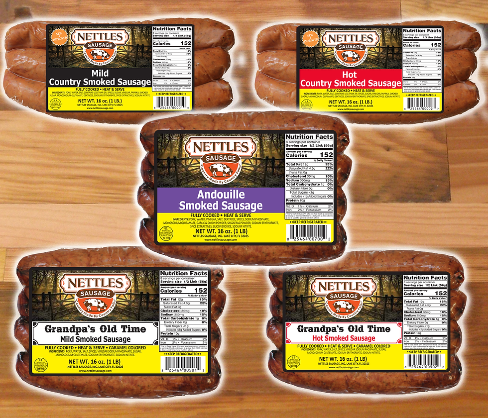Products | NettlesSausage