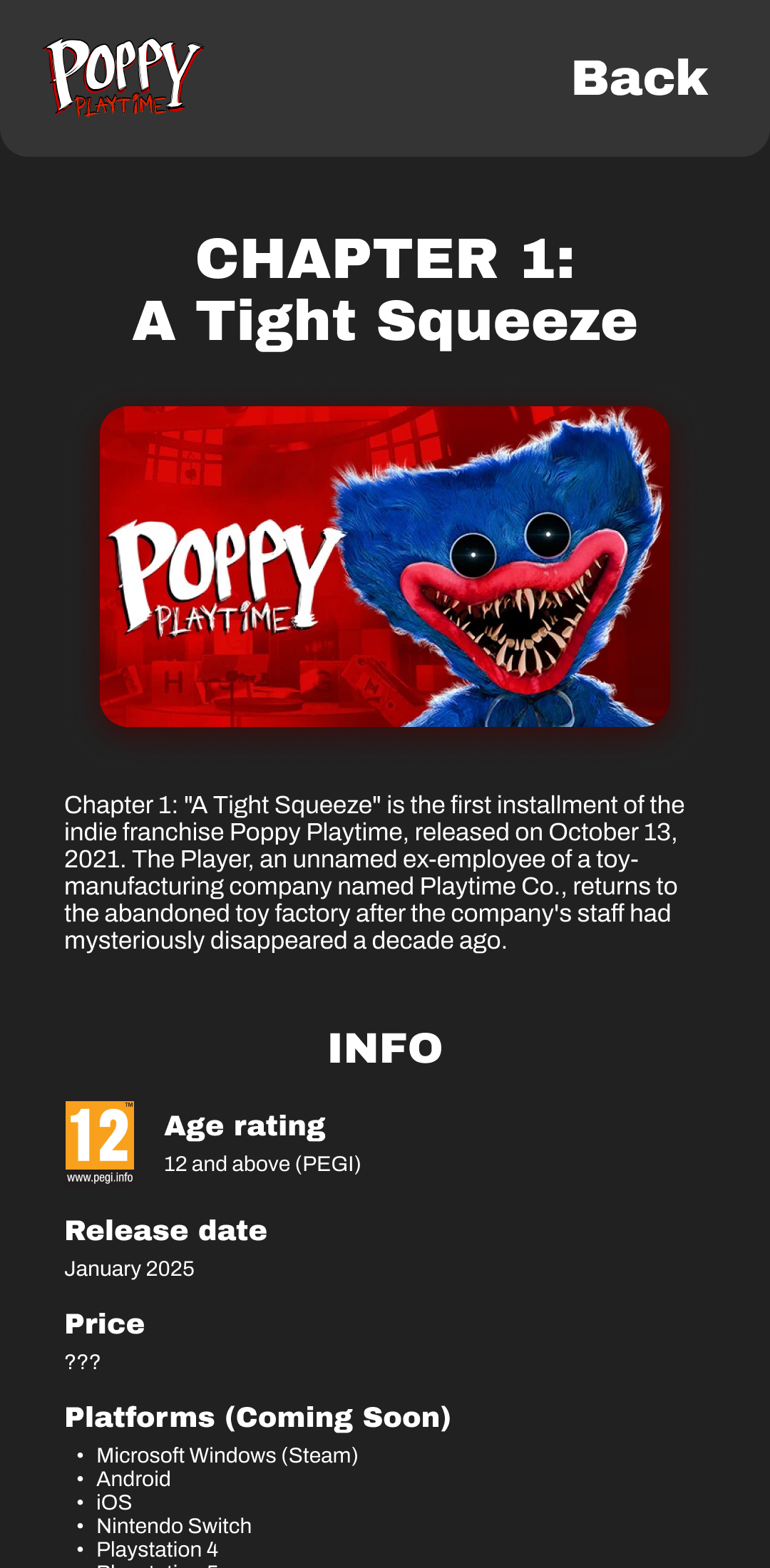 GitHub - GabrielDja/PoppyPlaytime-Wiki_App: Poppy Playtime - Wiki is a wiki application for MOB ...