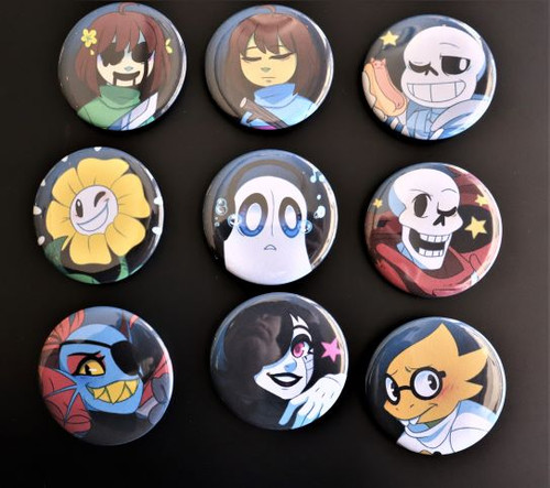 Undertale Button Set | loadingcrewcrafts