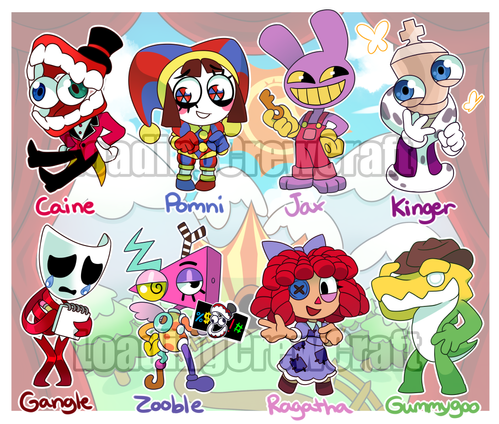Additional Characters The Amazing Digital Circus Standee ...