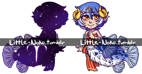 Zodiac Mermaid - Aries by Noko | loadingcrewcrafts