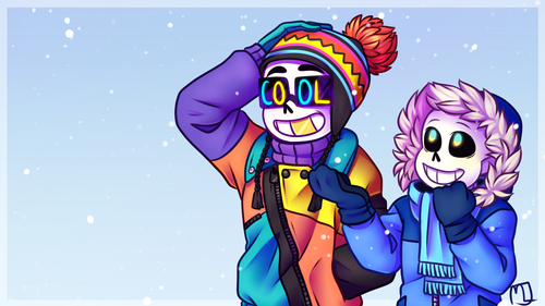 Winter Bros Digital Wallpaper by Noko | loadingcrewcrafts