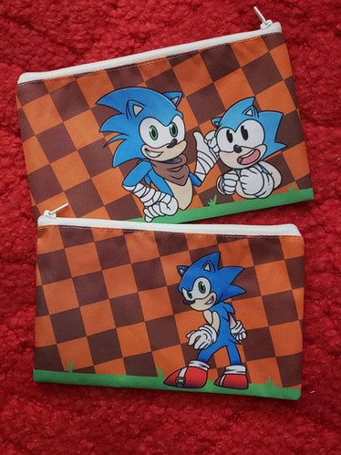 Sonic the Hedgehog Zipper Pouch | loadingcrewcrafts