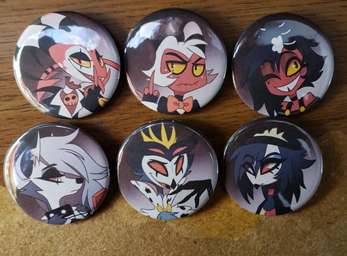 Helluva Boss Button Set | loadingcrewcrafts