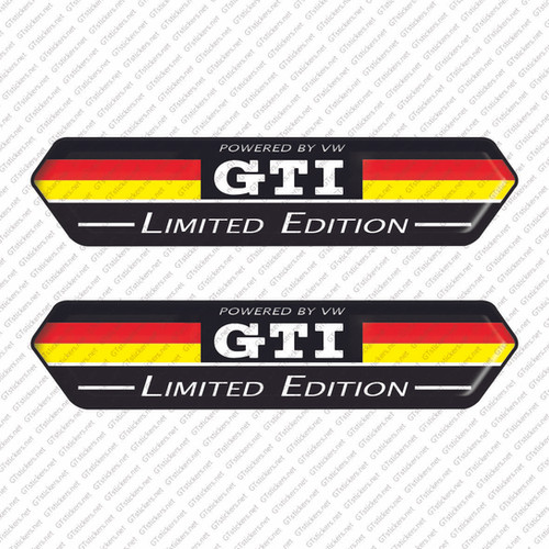 VW GTI Germany Limited Edition Decals x2pcs s.n: L5785 | GT Stickers