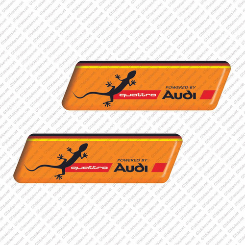Audi Quattro Decals x2pcs s.n: A3684 | GT Stickers