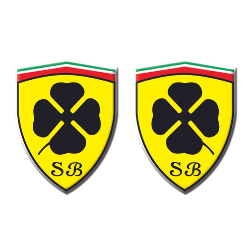 Alfa Romeo SCUDERIA BISCIONE x2pcs s.n: A0012 | GT Stickers
