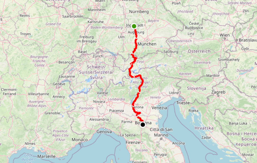 Diario di viaggio "Ia Via Claudia Augusta", dal Danubio al Po, fino al ...