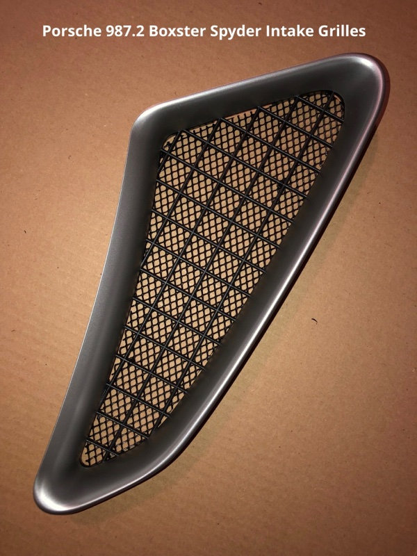 Porsche 987.2 Boxster Spyder Sode Intake Grills are here!