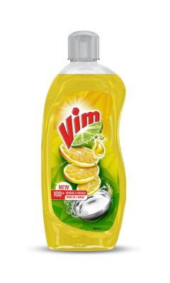 Vim Dishwash Liquid Gel Lemon 500ml, No Residue, Grease Cleaner, Vim ...