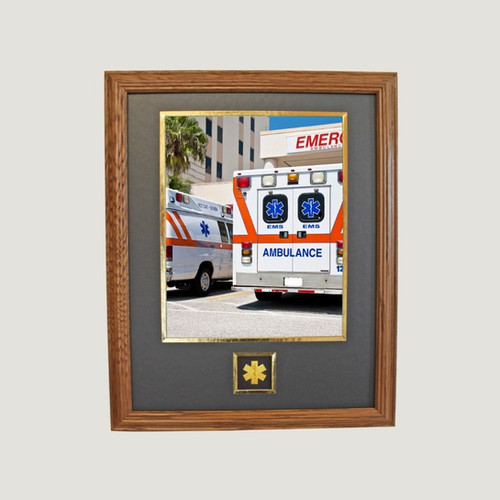 Achievement EMS Photo Frame, American Oak for 8" x 10" Photo