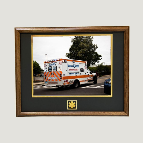 Team Work EMS Photo Frame, 18" x 14" American Oak for 11" x 14" Photo ...