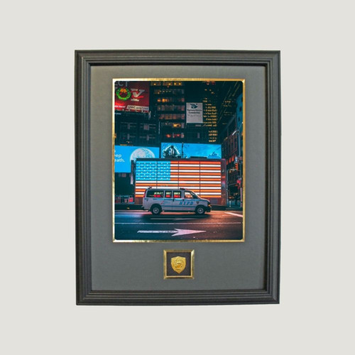 Police Picture Frame, Contemporary Black 8" x 10" Photo