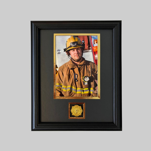Fire Rescue Picture Frame with Insignia | RespondersPro.ca