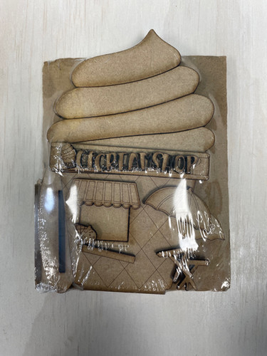 Woodcut Ice cream shop | The Painted Toad