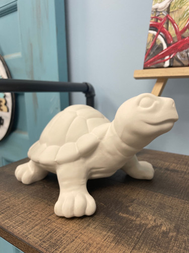 Bisque Ceramic garden turtle | The Painted Toad