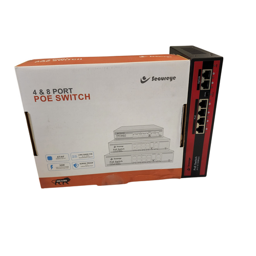 Secureye 4 & 8 Port POE Switch | Smart CCTV