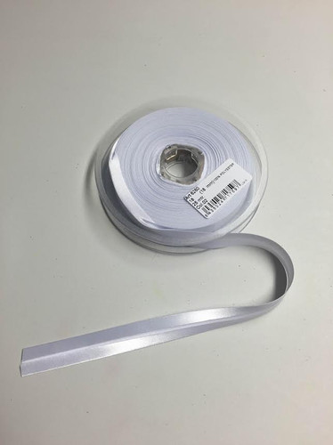 Cinta de biés blanco satén de 18 mm | sosweet