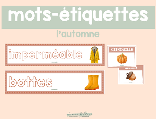 Mots-étiquettes automne | troisfillesautrement