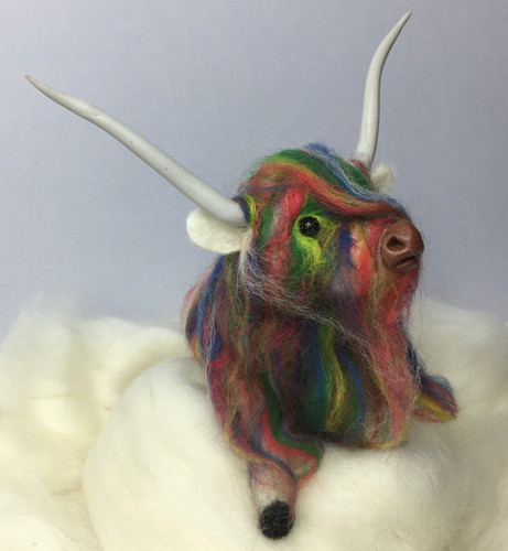 Rainbow Highland Cow Felting Kit | Frankie & Sidney