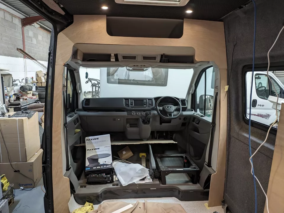 Cab Overhead storage shelf MAN TGE VW Crafter 2017 Onwards | Road Trippin