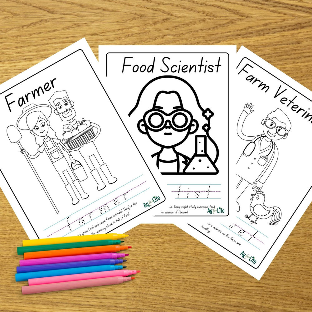 Farm Career Colouring Pages