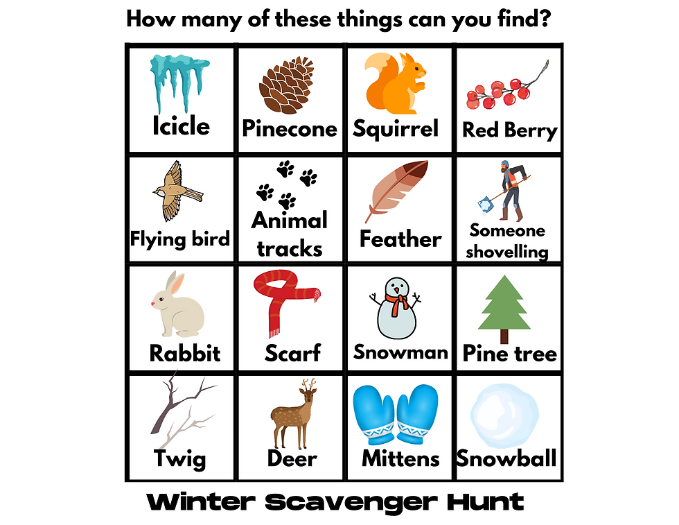Winter Scavenger Hunt