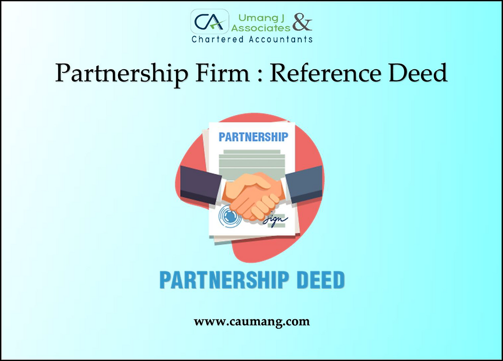 Starting a partnership firm and need a deed for your reference? You got ...