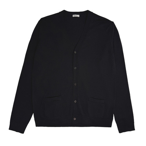 thin black cardigan | Le Shop