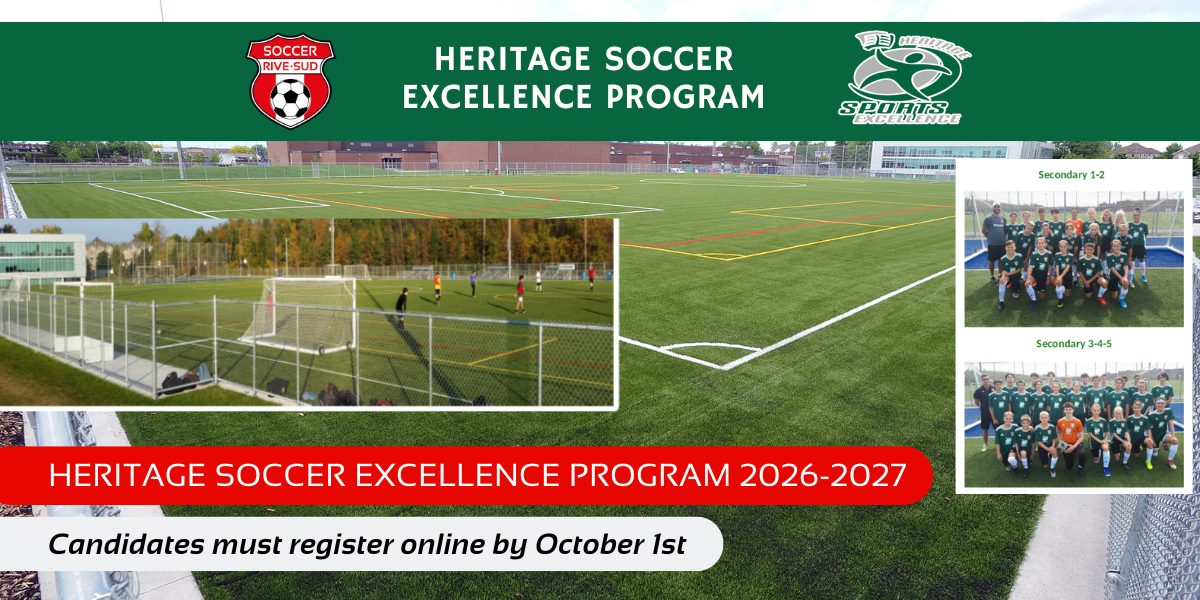 Sports Excellence program 2026-2027 at Heritage Regional High School