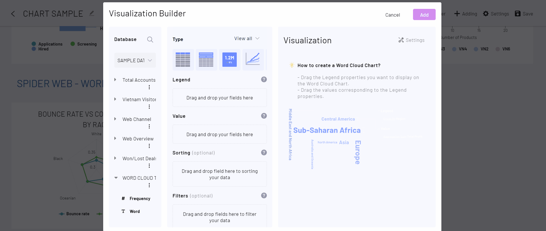 Word Cloud In DataInsider