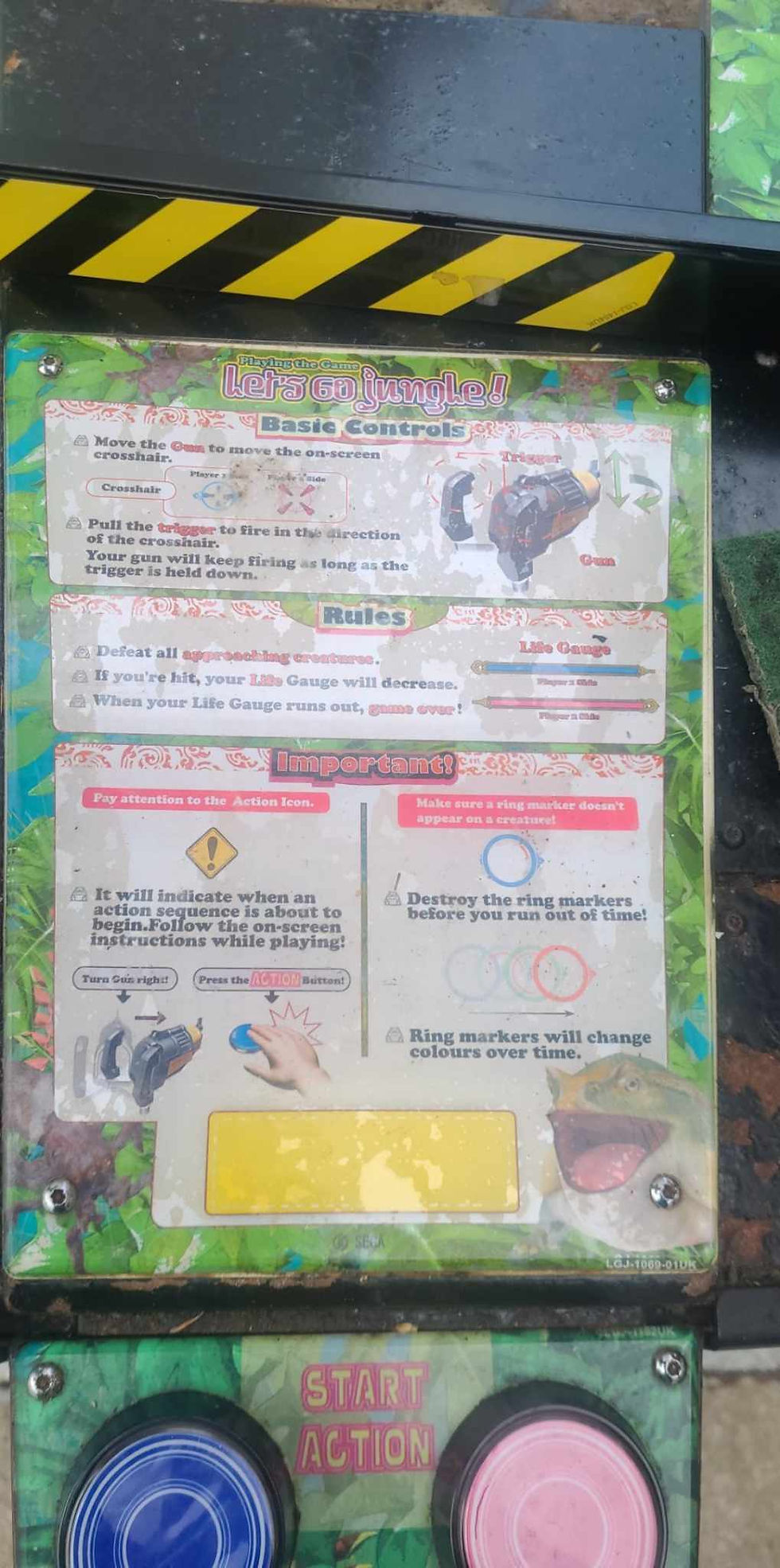 Sega Lets Go Jungle Instruction Panel | Arcade Breakers https://www ...