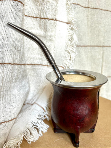 Mate Camionero brown with stainless steel | Mate Mates