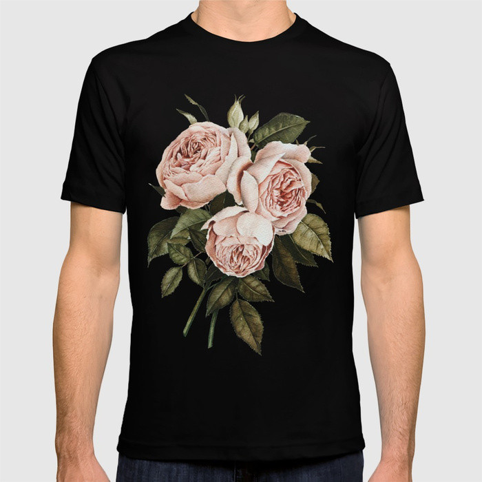 "THREE ENGLISH ROSES" — MEN & WOMEN'S T-SHIRT