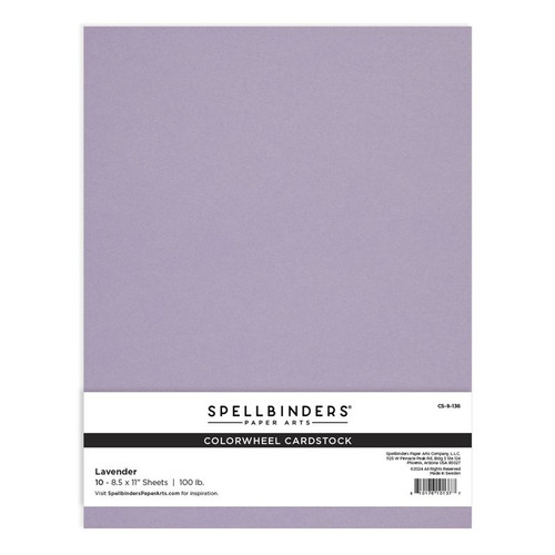 Lavender ColorWheel Cardstock 8.5" x 11" - 10 Sheets | CSCS