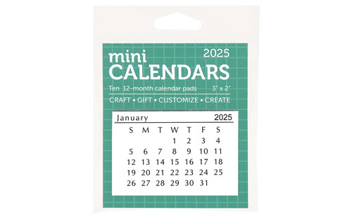 Calendar Mini Tear-Off 3x2" 10 Sets 2025 | CSCS
