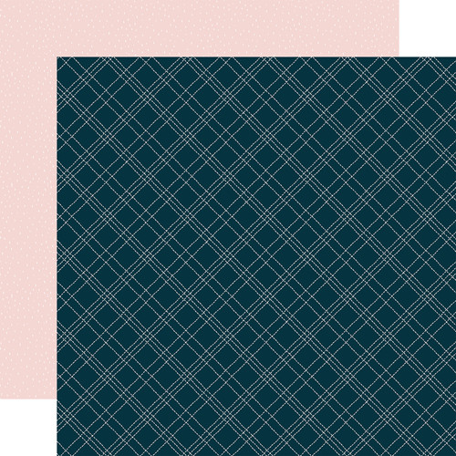 Stitched Diagonal Plaid Cardstock | CSCS