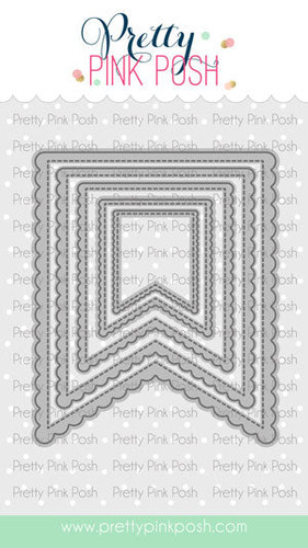 Scallop Flag Tags Die Set | CSCS