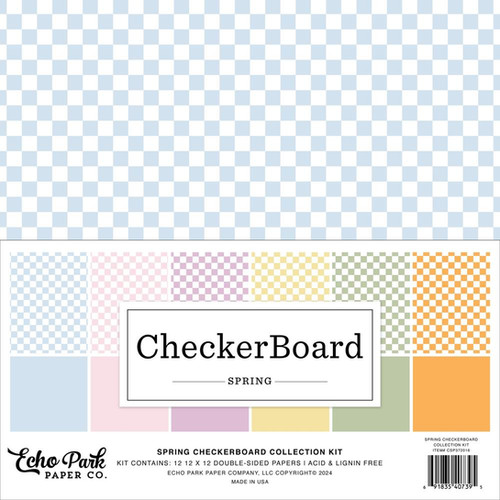 CheckerBoard Spring 12"X12" Collection Kit | CSCS