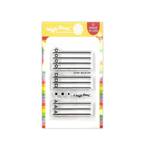 Bullet List Clear Stamp | CSCS