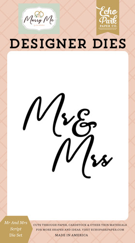 Mr And Mrs Script Die Set | CSCS