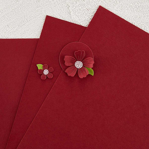 Crimson Color Essential Cardstock 8.5" x 11" - Single Sheet | CSCS