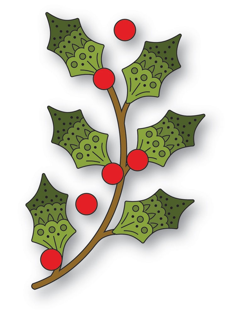 Nordic Holly Sprig Die | CSCS