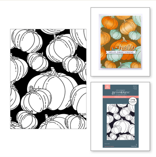 BetterPress Society September 2024 Raining Pumpkins & Stencil Add-On | CSCS