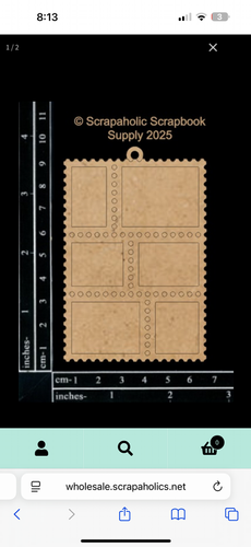 Postage Stamp Sheet Shaker Tag | CSCS